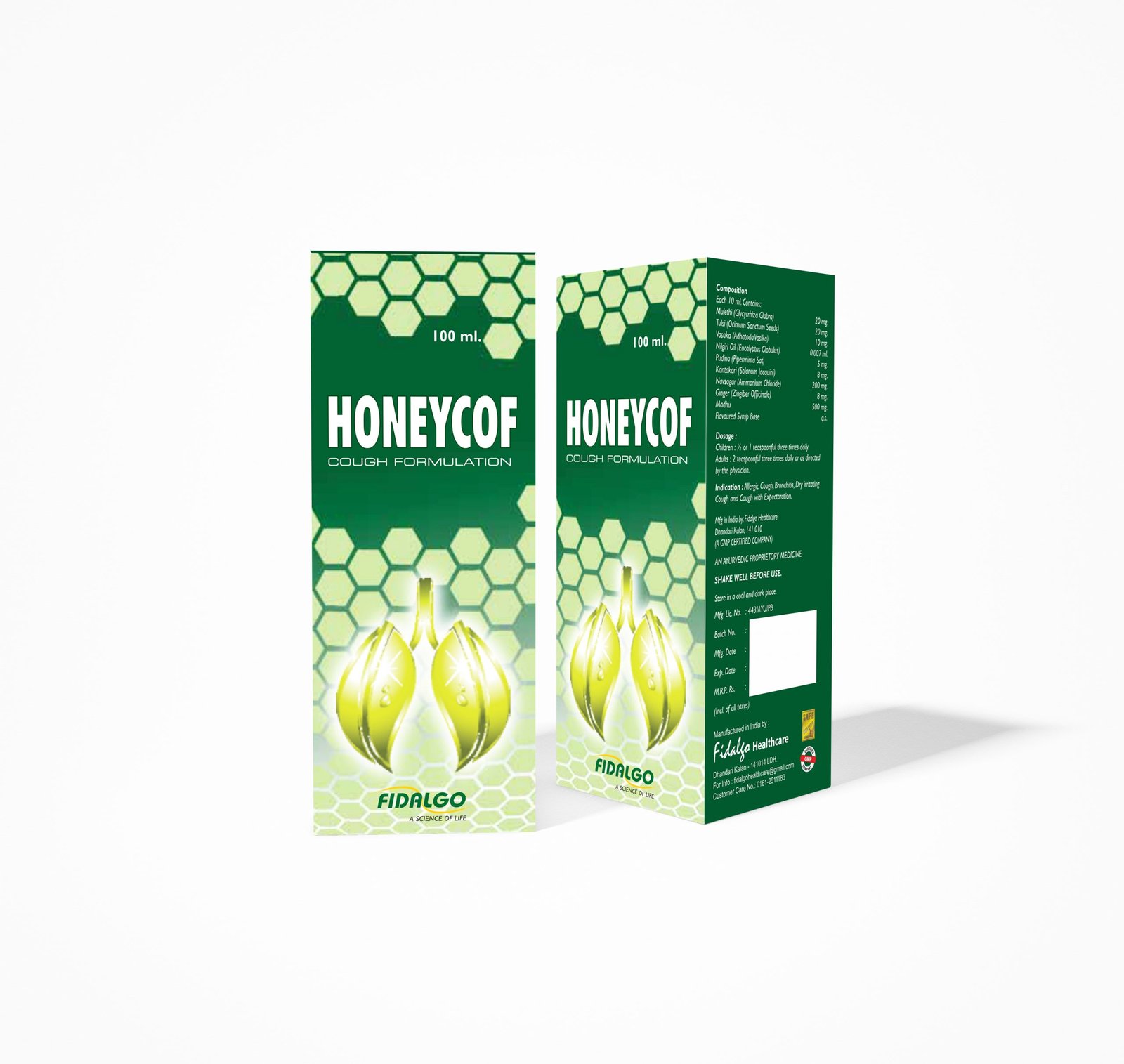 Honey Cof Syrup pack of 2 - Fidalgo Healthcare