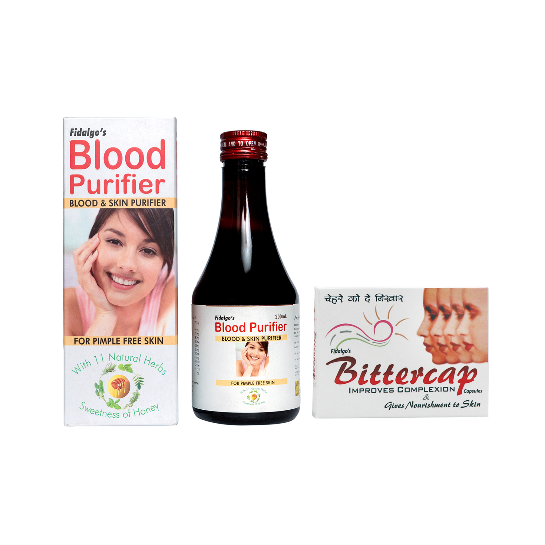 Bittercap 30 capsules PACK + Blood purifier syrup 200 ML - Fidalgo ...