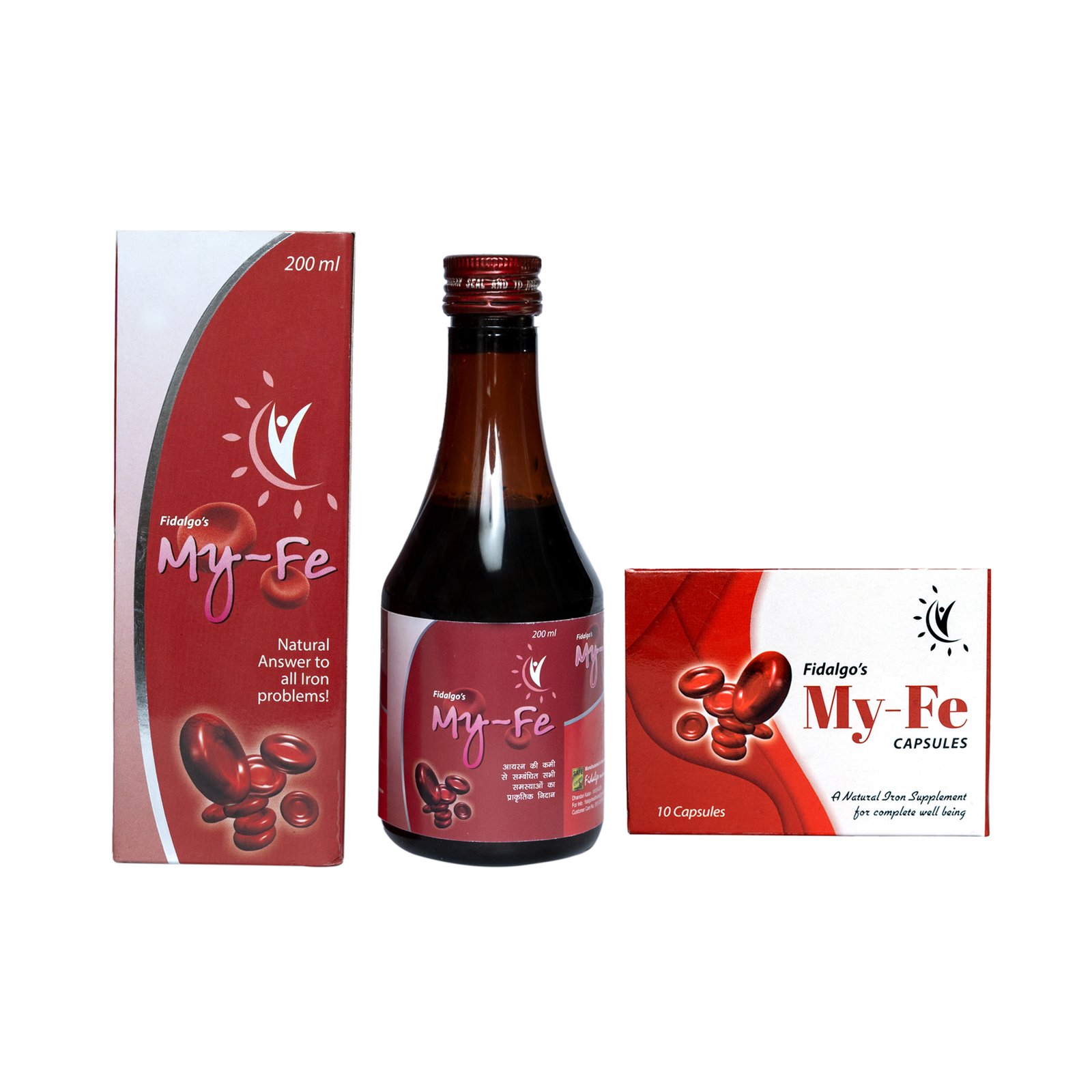 My Fe syrup (200 ml)+ 60 Capsules pack - Fidalgo Healthcare